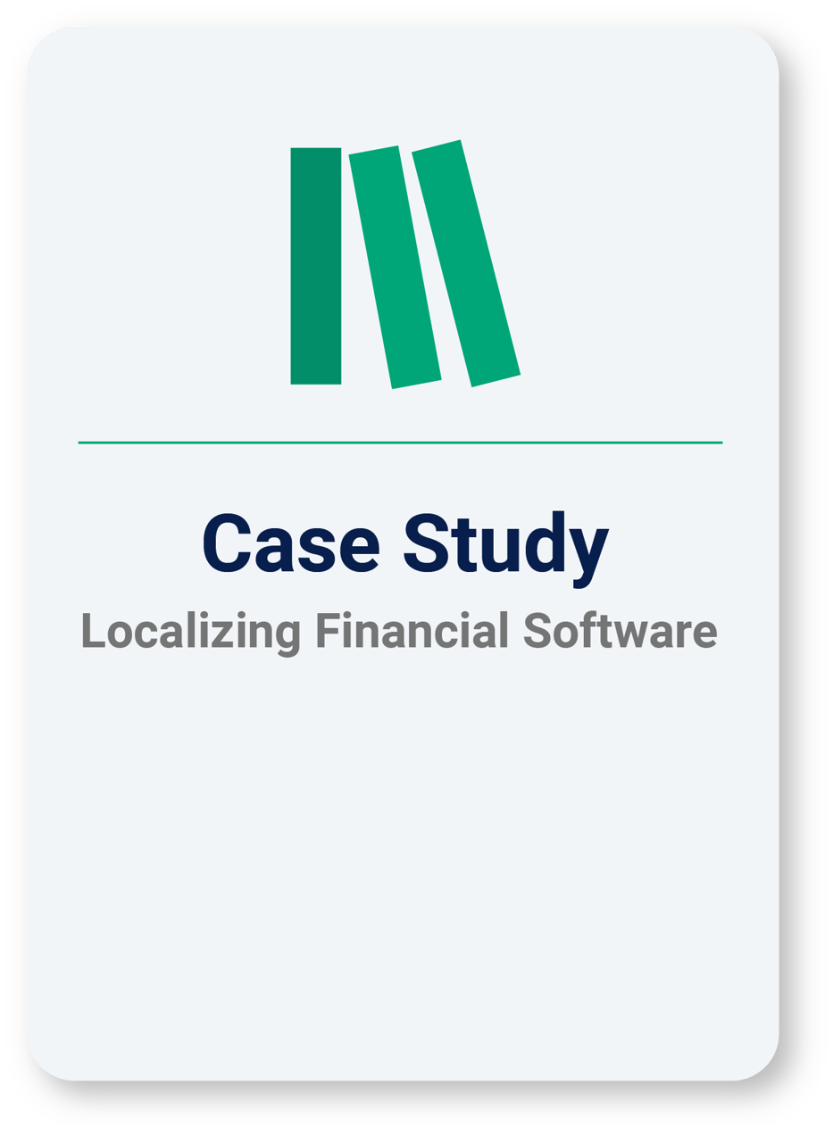 Localizing Financial Software - Case Study